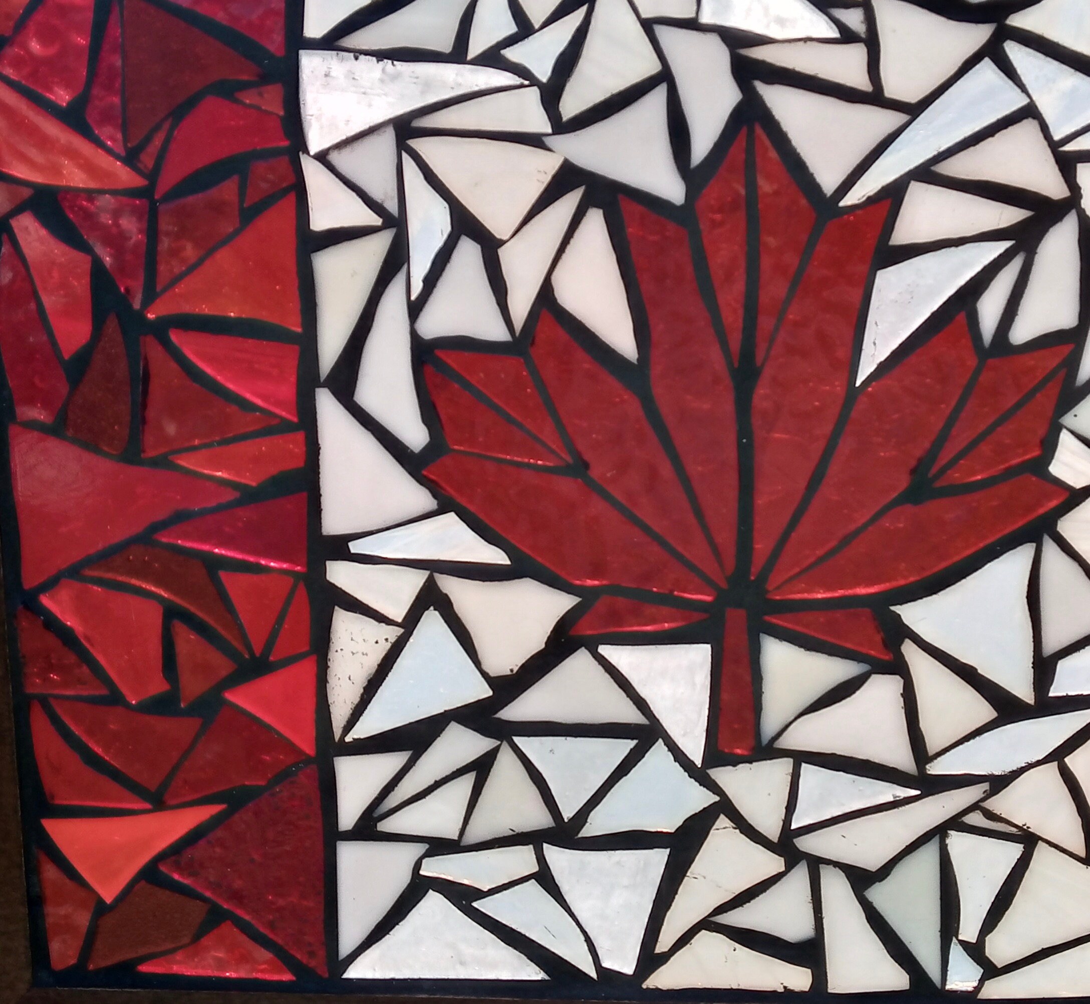 Canada Flag Stained Glass Pattern