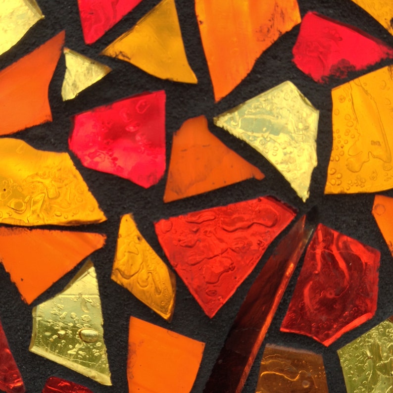 Autumn Maple Tree Stained Glass Mosaic Suncatcher Fall Leaves - Etsy