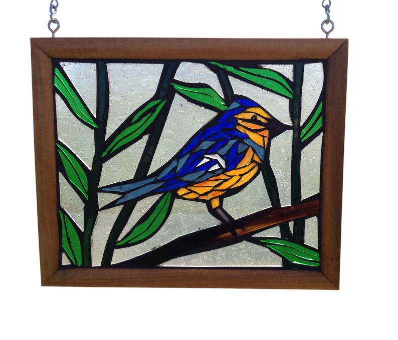 Barn Swallow Stained Glass Mosaic Panel for Hanging in Window - Etsy