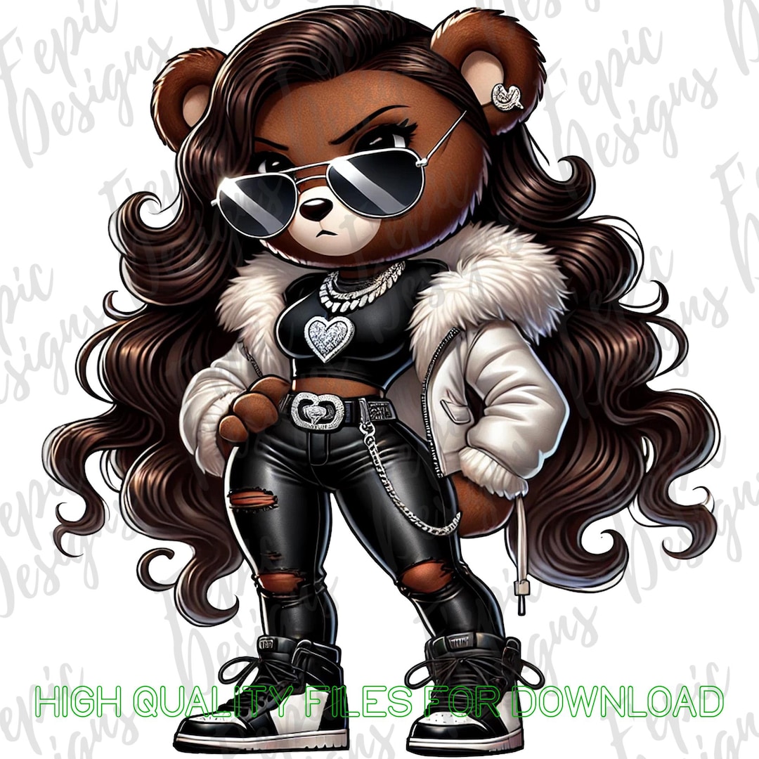 Hip Hop Boss Teddy Bear Graffiti Art - PNG, JPEG (digital Download) - Etsy