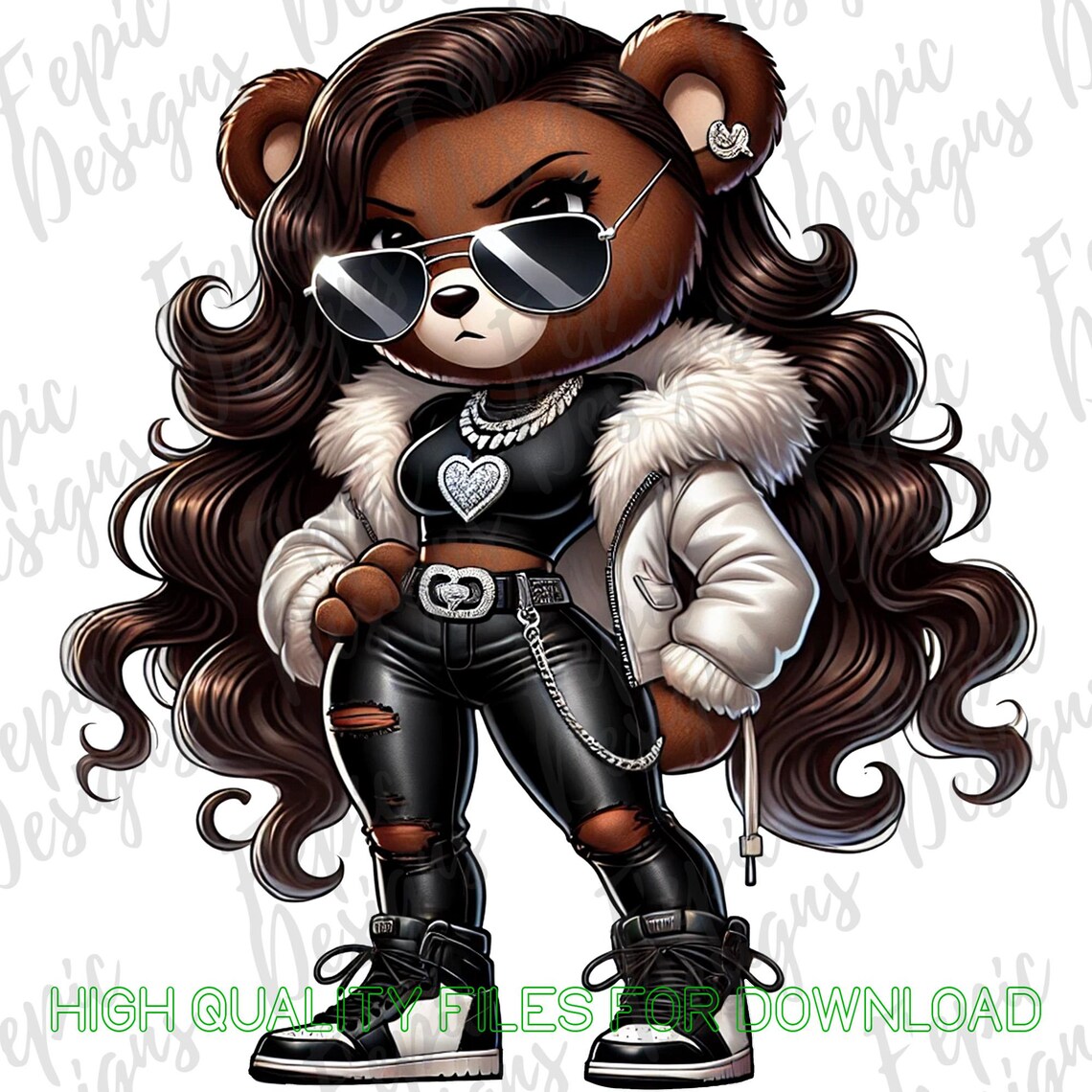 Hip Hop Boss Teddy Bear Graffiti Art - PNG, JPEG (digital Download) - Etsy
