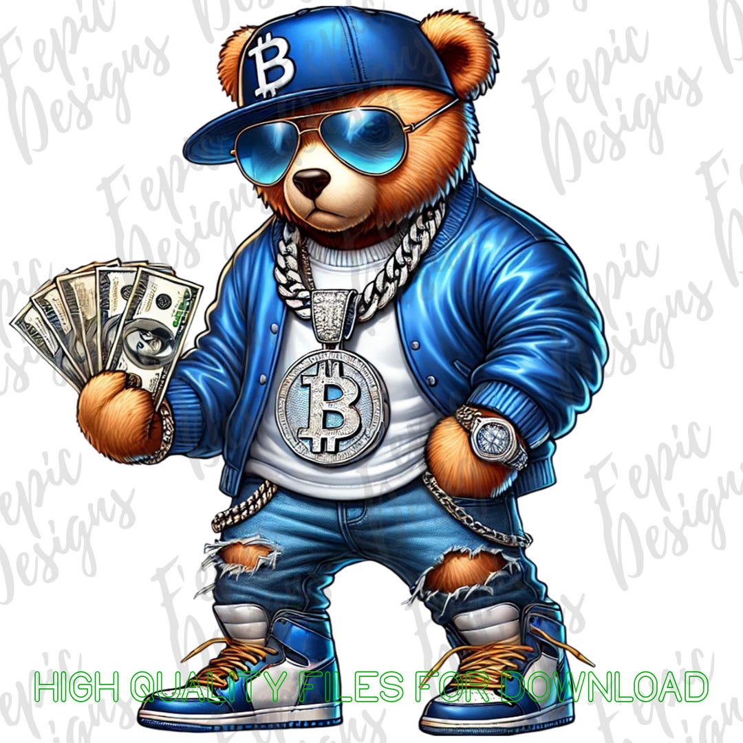 Hip Hop Teddy Bear: Graffiti Rapper Design (digital Download) - Etsy