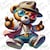 Hip Hop Teddy Bear Graffiti Cartoon Dready Bear Digital Download PNG ...