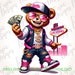 Hip Hop Teddy Bear Graffiti Cartoon City Dready Bear Digital Download ...