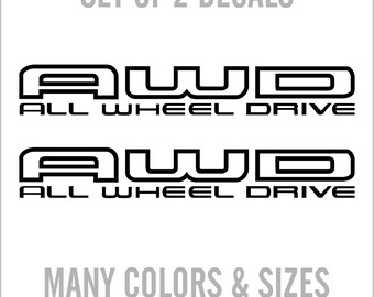 Awd decal | Etsy