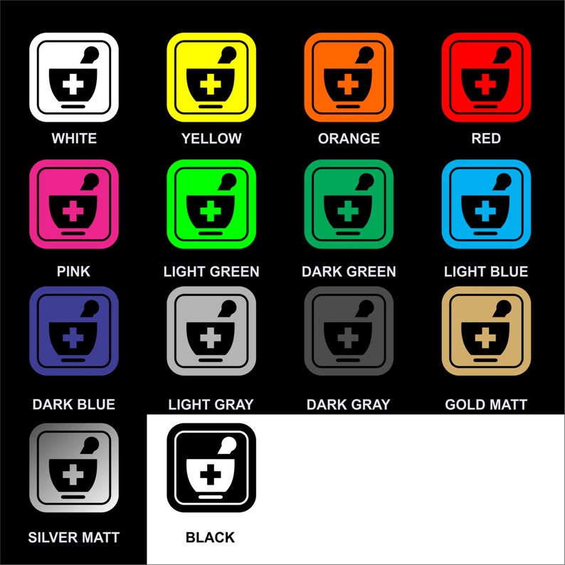 Pharmacy International Symbol Vinyl Decal Sticker Window Wall - Etsy