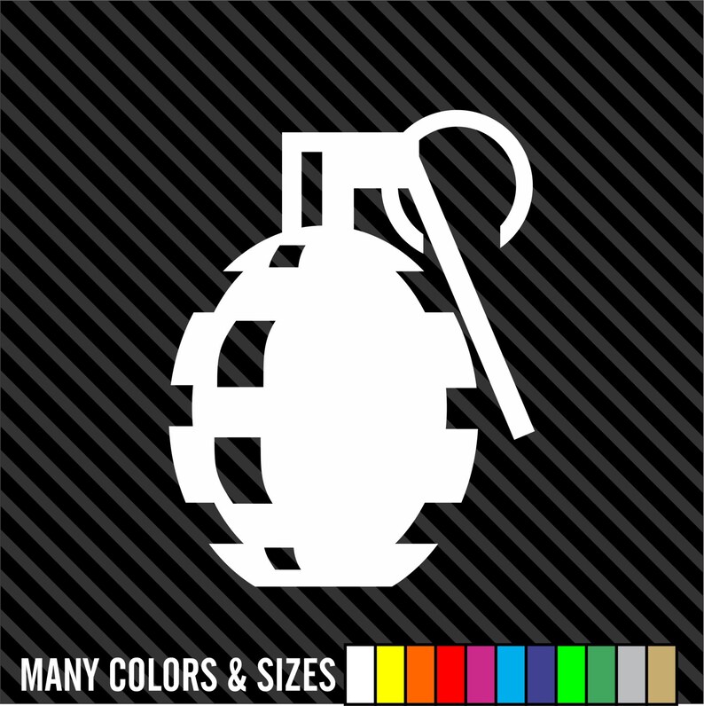 Hand Grenade Car Window WALL Decal Military Army Sticker - Etsy