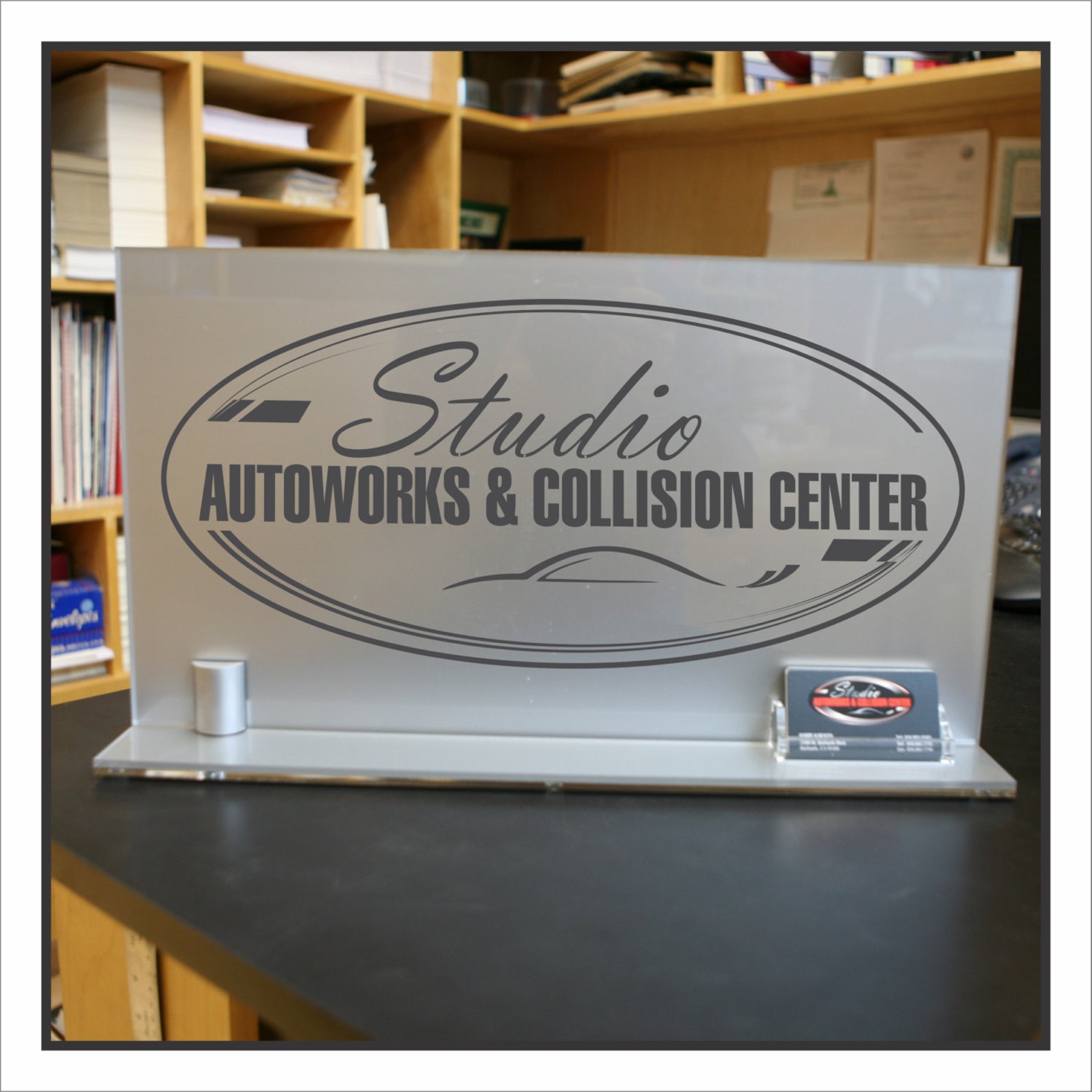 Personalized Office Front Desk Logo or Message Sign. Modern - Etsy