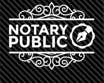 Notary Public Sticker - Etsy