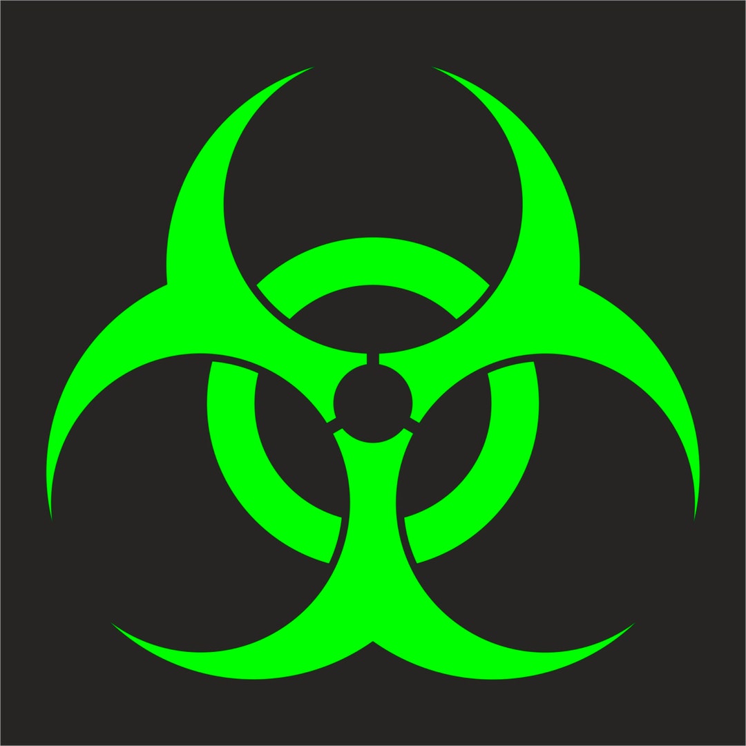 Biohazard Vinyl Die Cut Decal Sticker Cur Truck Wall / Choose Size and ...