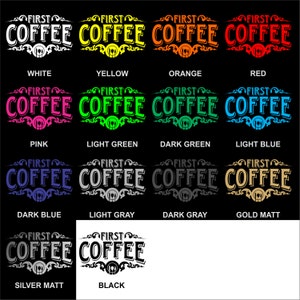 But First Coffee Decal Kitchen Decor Wall Decal Vinyl Decal Wall Art ...