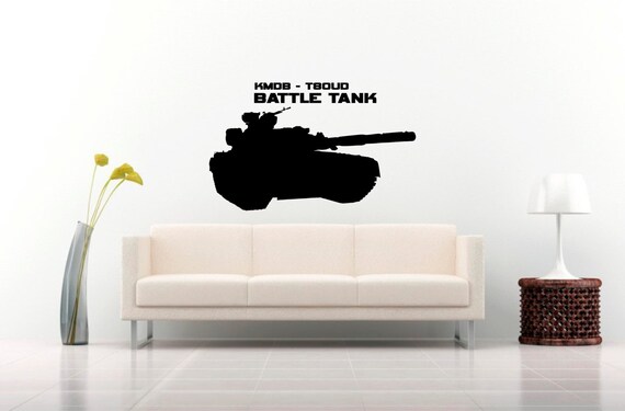 BATTLE TANK Wall Decal US Army Military Wall Sticker | Etsy