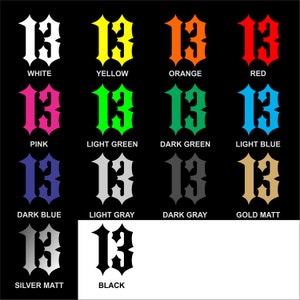 Lucky 13 Rockabilly Rat Rod Vinyl Decal Sticker JDM Drift Decal Sticker ...