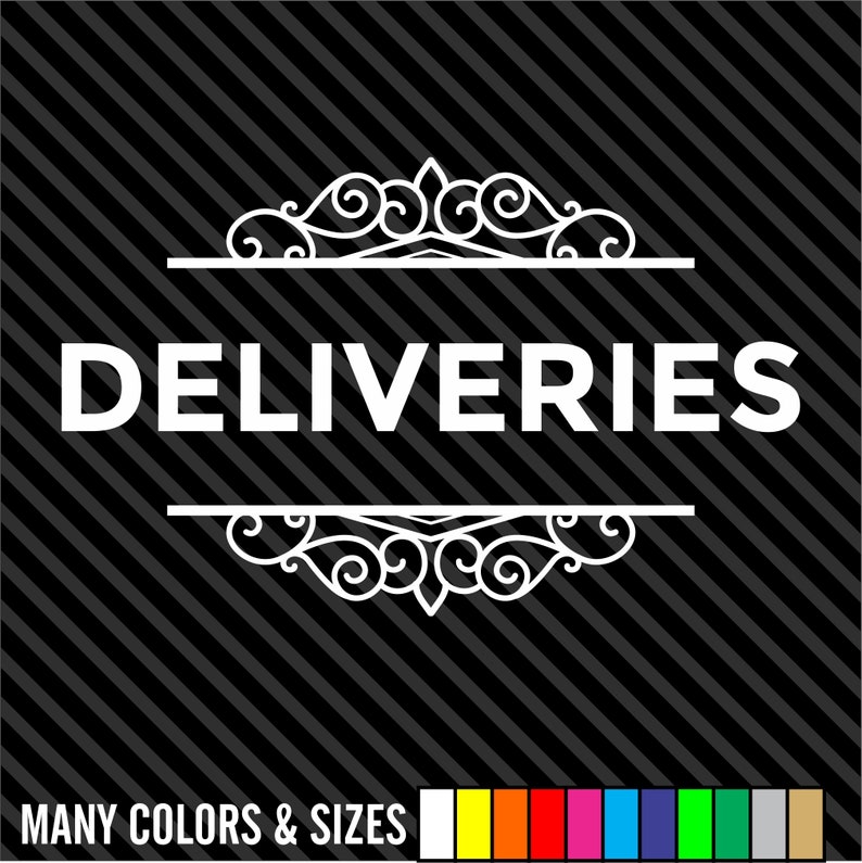 Deliveries Store Front Decal Sticker Business Sign Door | Etsy