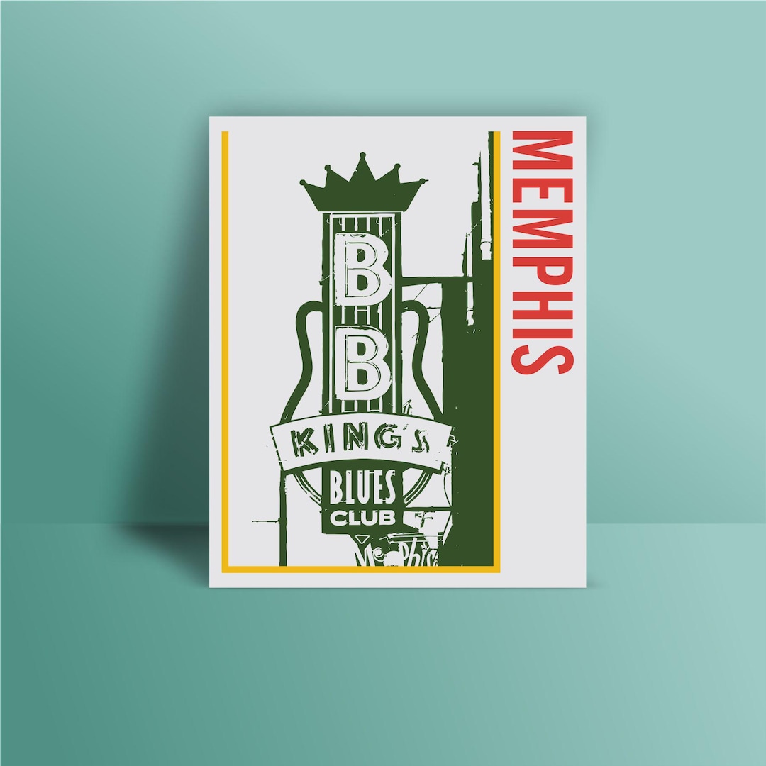 Memphis Print, Memphis Poster, Wall Art, Memphis Tennessee Skyline ...