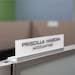 Modern Personalized Office Cubicle Name Plate & Sign Frosted Silver - Etsy