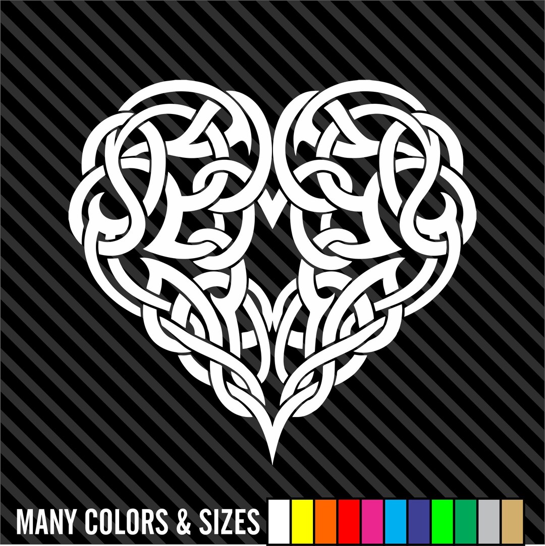 Hearth Decal Sticker Tribal, Celtic, Tattoo, Design Window Sticker ...