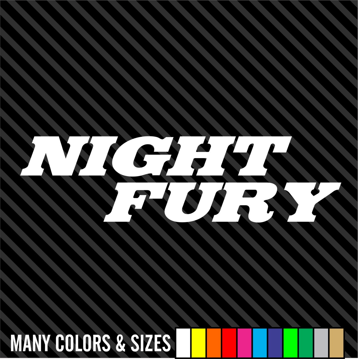 NIGHT FURY vinyl decal car window laptop sticker dragon | Etsy