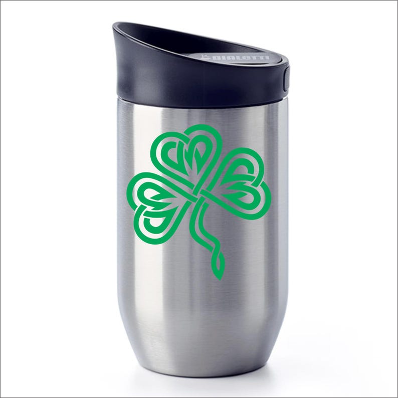 Irish Shamrock Sticker - Decal, Celtic Knot, Vinyl, Car, Window, Decal ...