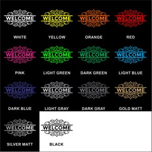 Welcome Vinyl Decal – Business / Door / Store Window Sign – Multiple ...
