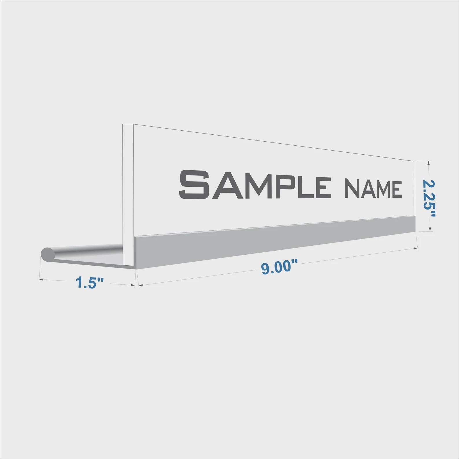 Custom Cubicle Name Plate & Desk Sign – Personalized Office Logo and ...