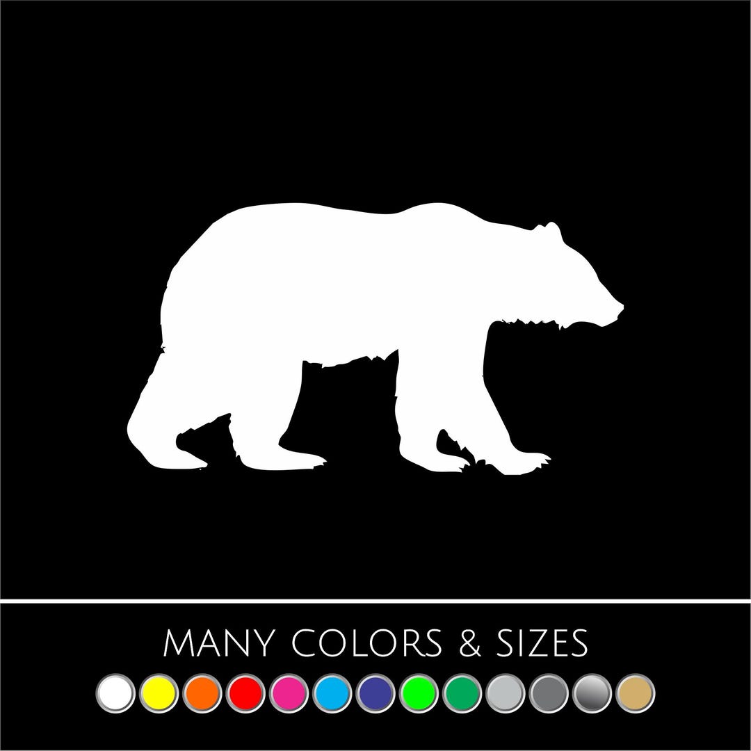 BEAR Vinyl Decal – Bear Sticker for Car, Laptop, Tumbler – Die‑cut ...
