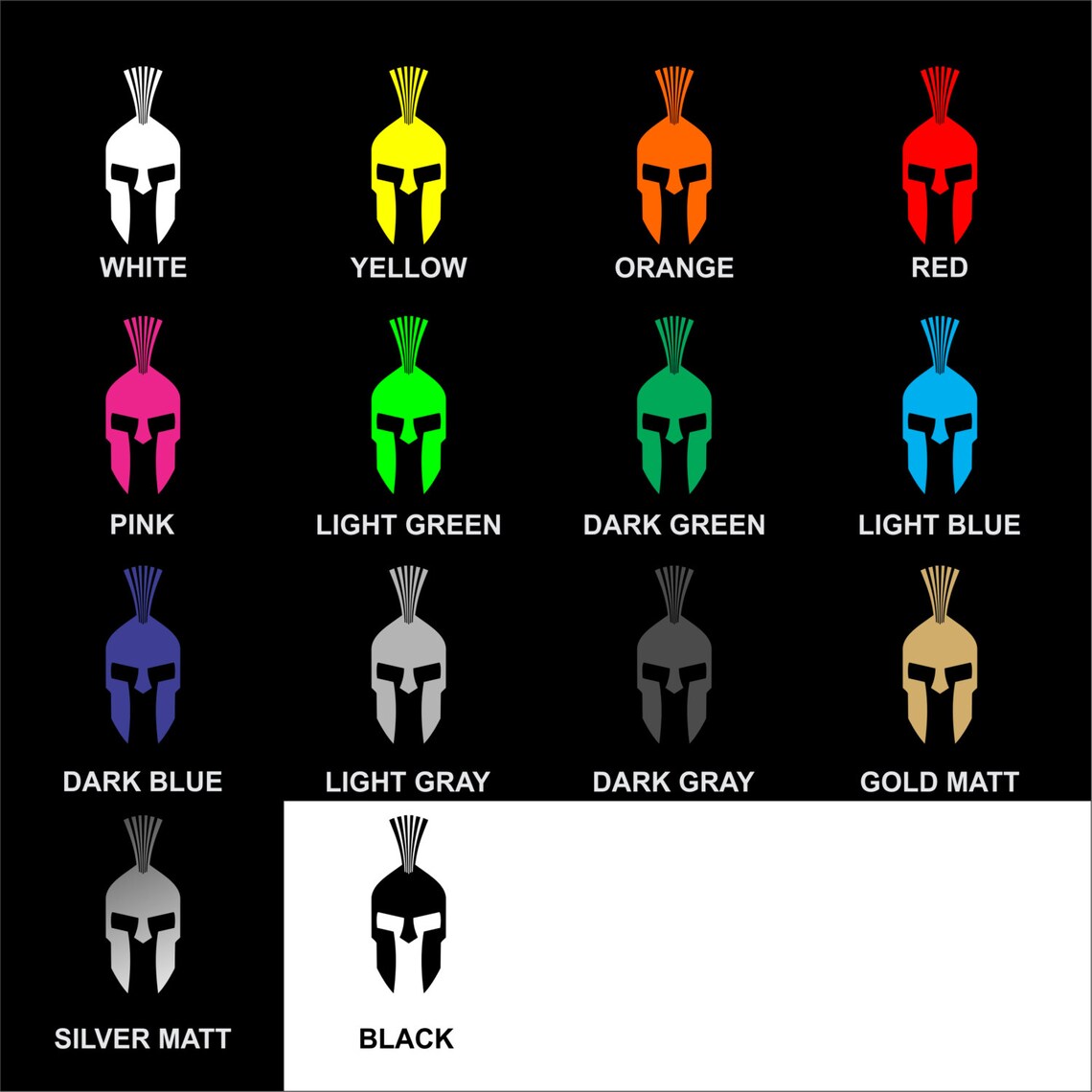 Spartan Helmet Sticker Die Cut Decal Vinyl Vinyl Molon Labe/ | Etsy