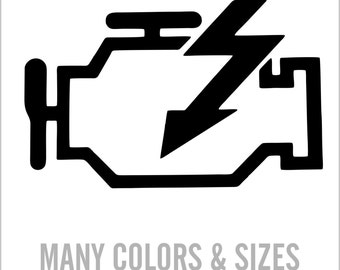 Check Engine JDM Funny Sticker Decal - Etsy