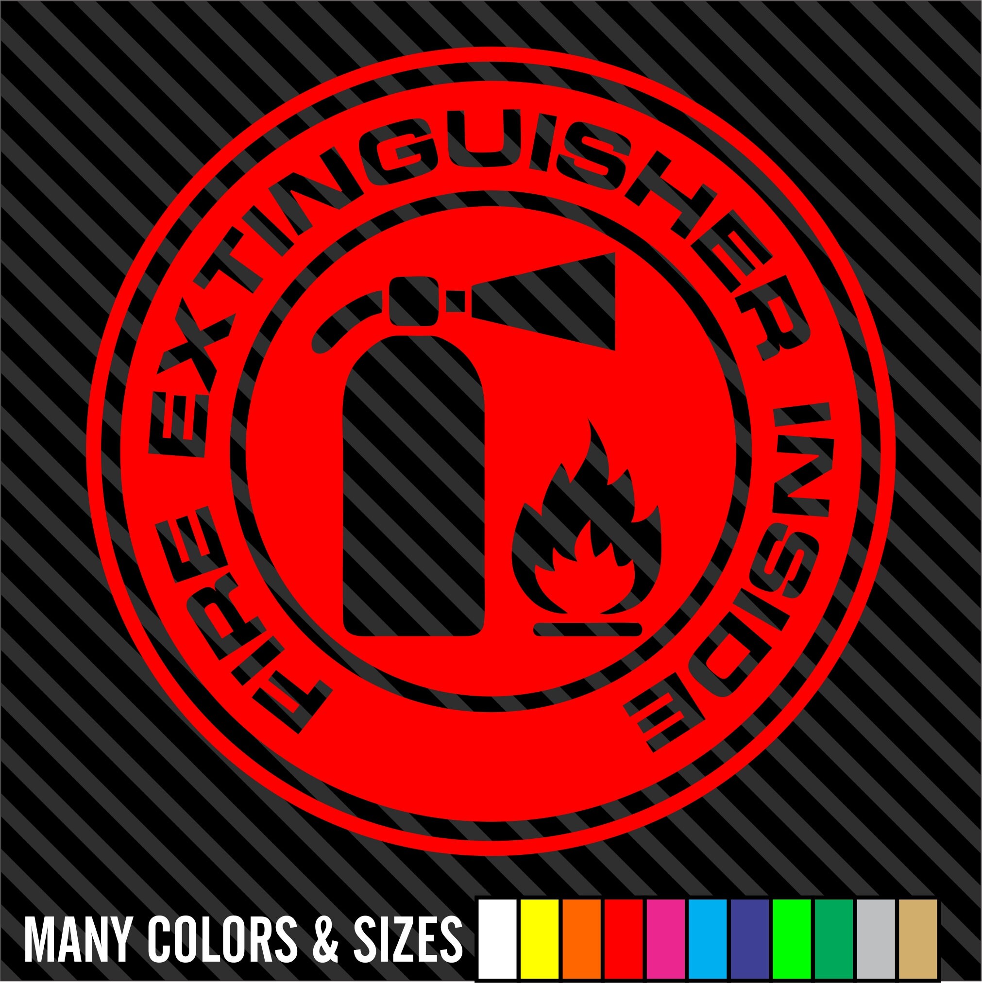 Fire Extinguisher Inside Decal Sticker Car Truck Window - Etsy Nederland