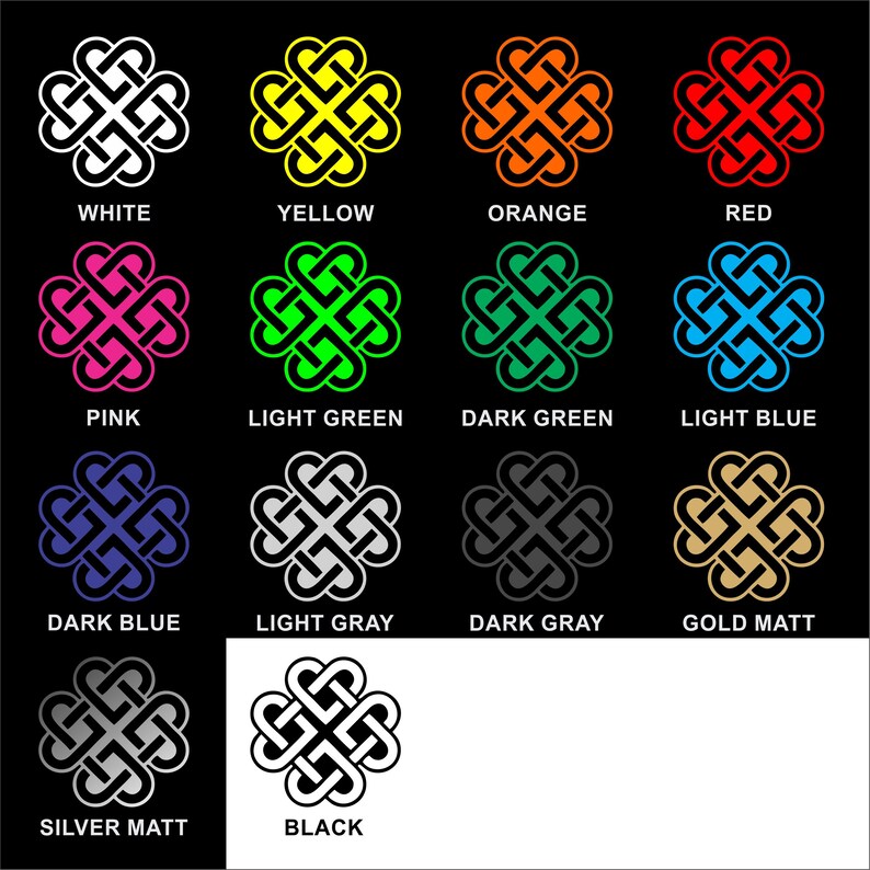 Celtic Knot Decal Sticker Vinyl Car Window Irish Tribal - Etsy