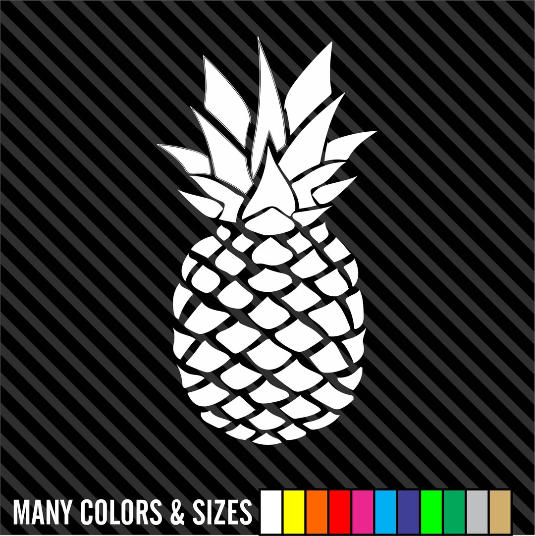 Pineapple Vinyl Decal Sticker Window Wall Car Bumper Laptop Decal - Etsy