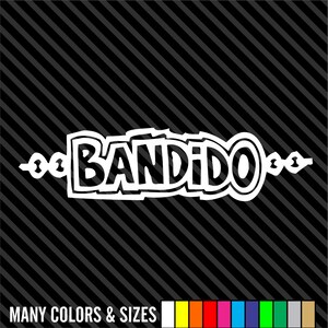 Bandido - Bandit- Sticker Car Decal Laptop Decal - Choice of Colors - Etsy