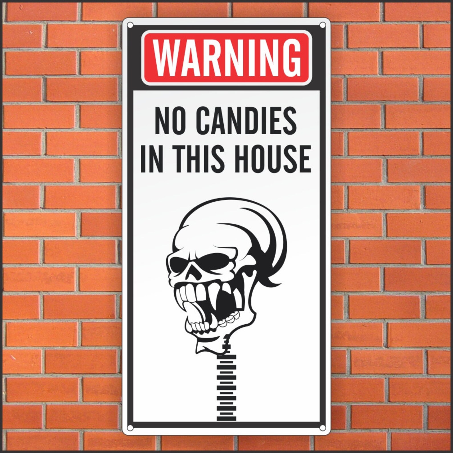 No Candies in This House Sign - Funny Halloween Sign - Funny Sign - 12 ...