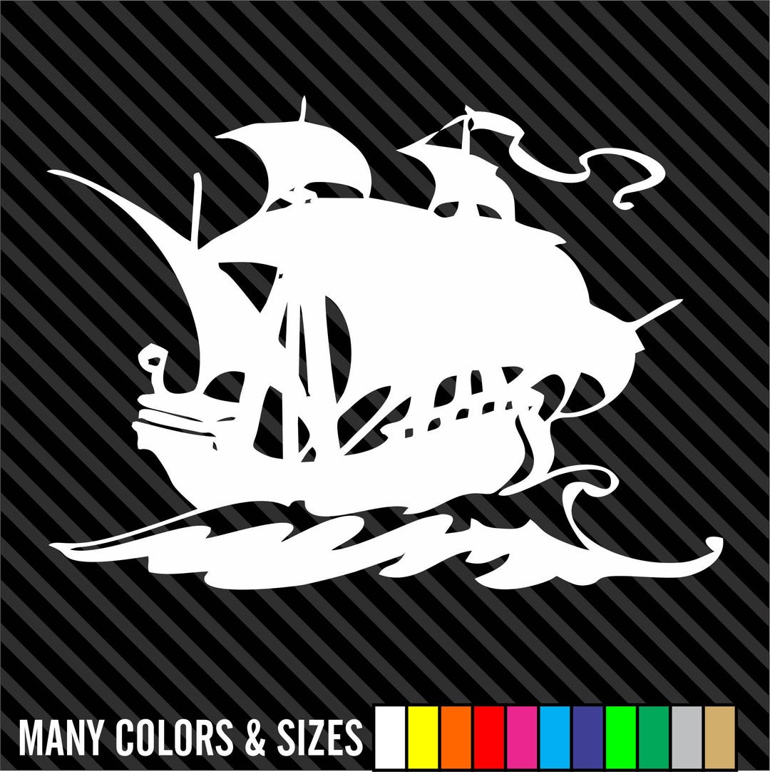 Ship Decal Sticker Anchor Sail Boat Sticker Car Decal Laptop Decal ...