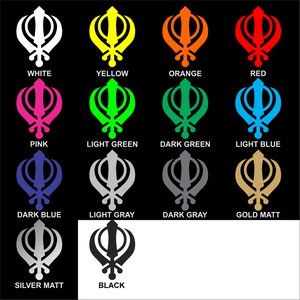 SIKHISM RELIGIOUS DECAL Car Window Computer Decal Sticker Sizes and ...