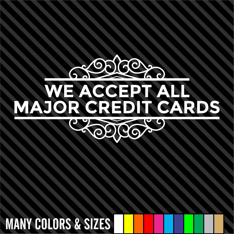 Credit Card Fee Sign - Etsy