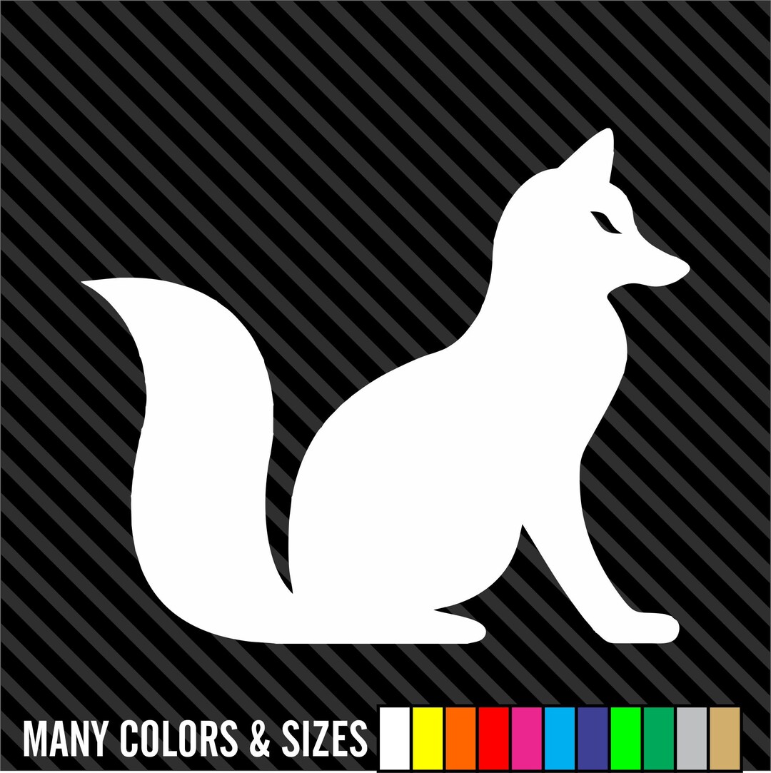 Fox Decal Sticker Car Truck Wall Decal Sticker - Choice of Colors ...