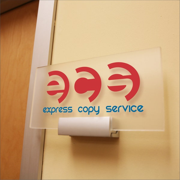 Frosted Stand off Wall Sign - Etsy