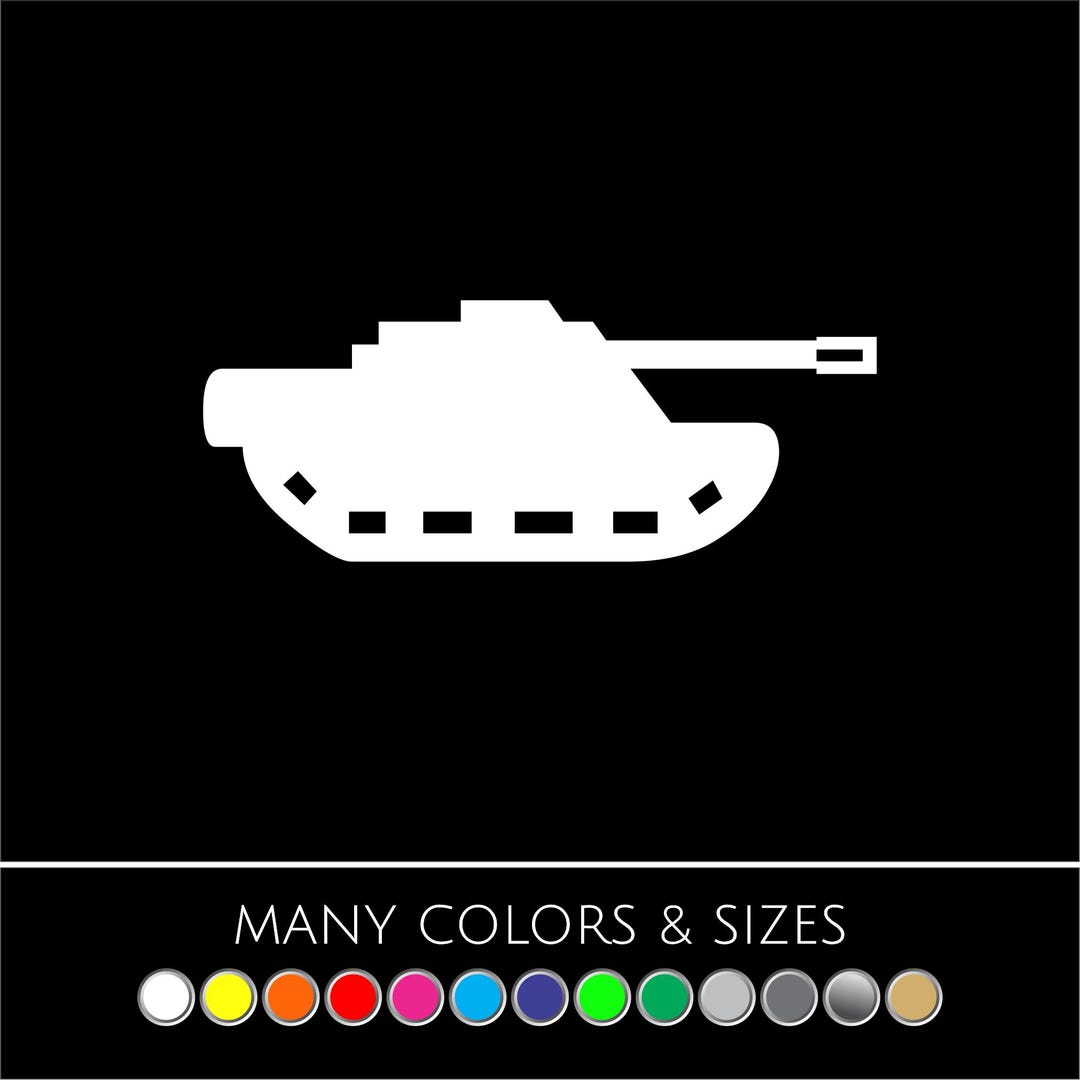USA Tank Emblem Decal – Military Style Vinyl Sticker for Truck, Car ...