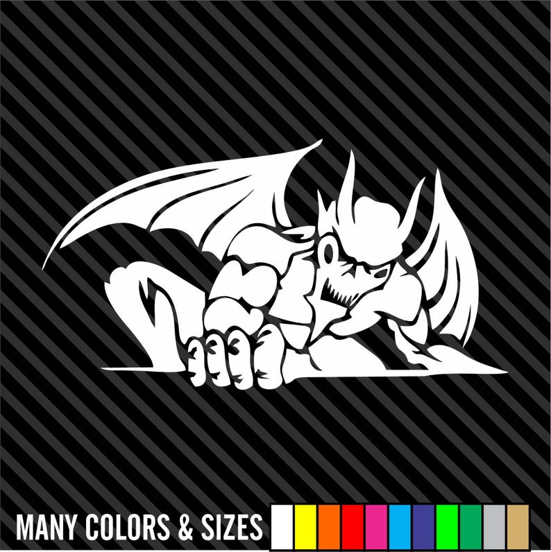 Gargoyle Tribal Art Vinyl Decal Sticker high quality Choice | Etsy