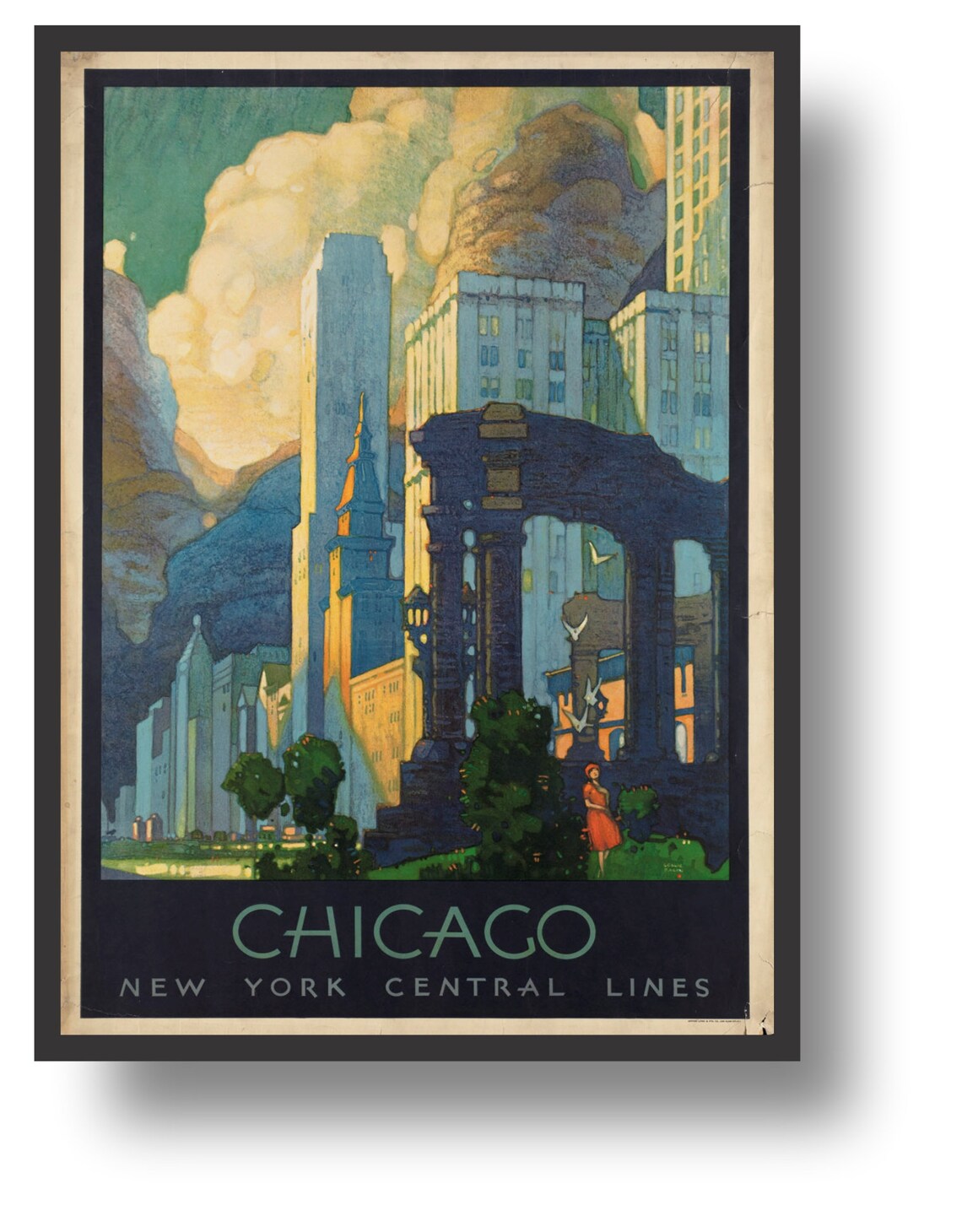 Vintage Chicago Poster high Quality Art Print Multiple Size - Etsy