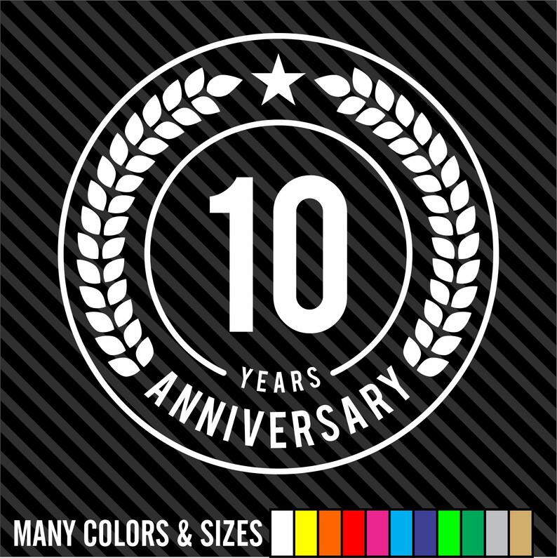 BUSINESS ANNIVERSARY Decal Sticker Store Front Window / Choose - Etsy