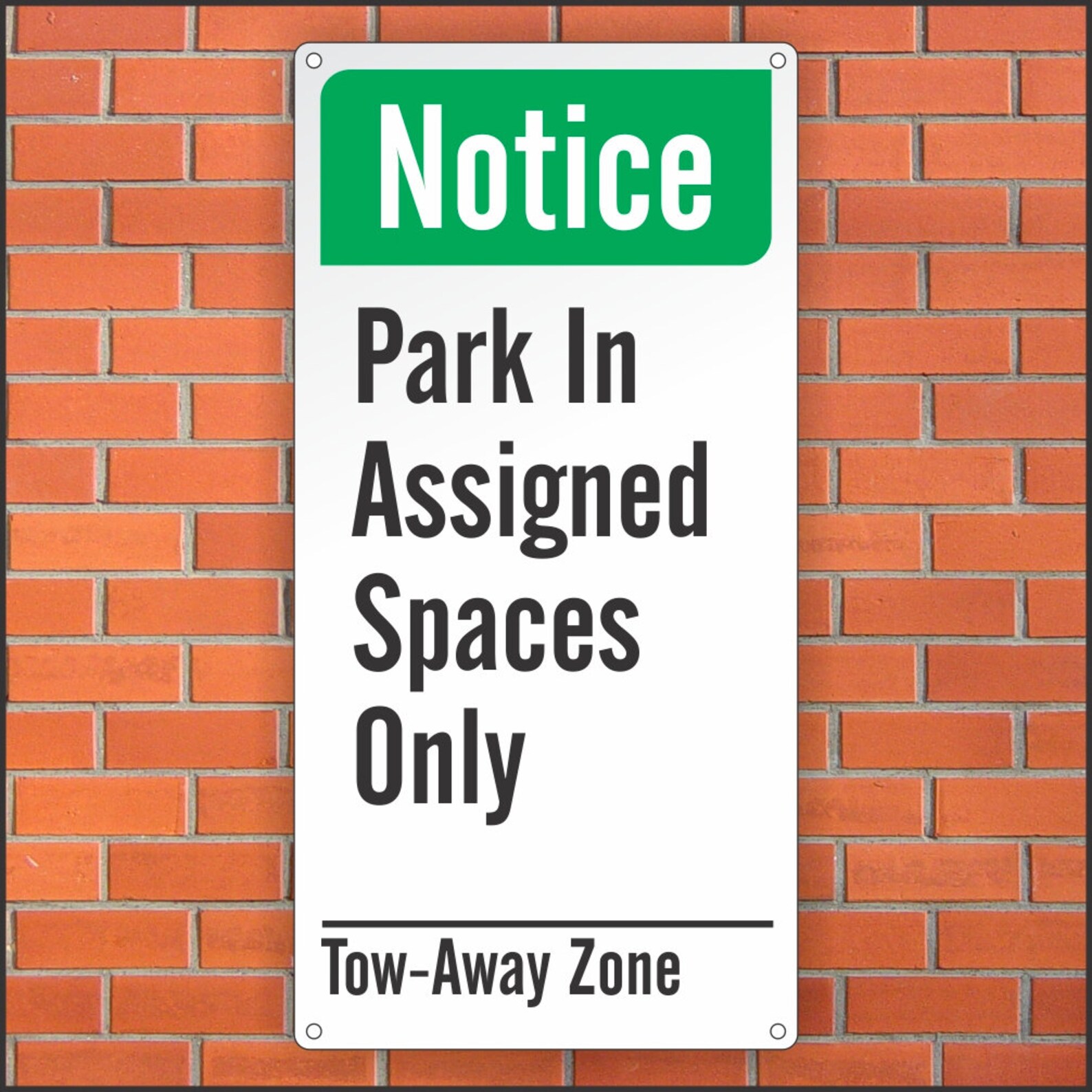 Assigned Parking Sign Park in Assigned Spaces Only Tow - Etsy