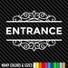 Entrance Decal Sticker Business Sign Door Store Window Decal - Etsy