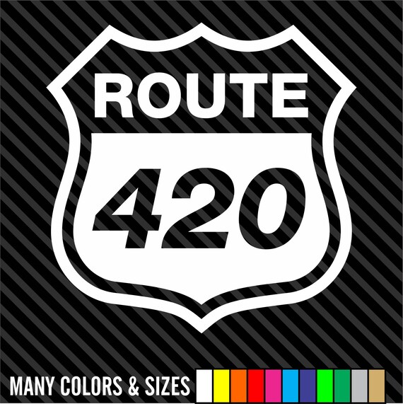ROUTE 420 HISTORIC Window Die Cut Decal Sticker Vinyl Car | Etsy
