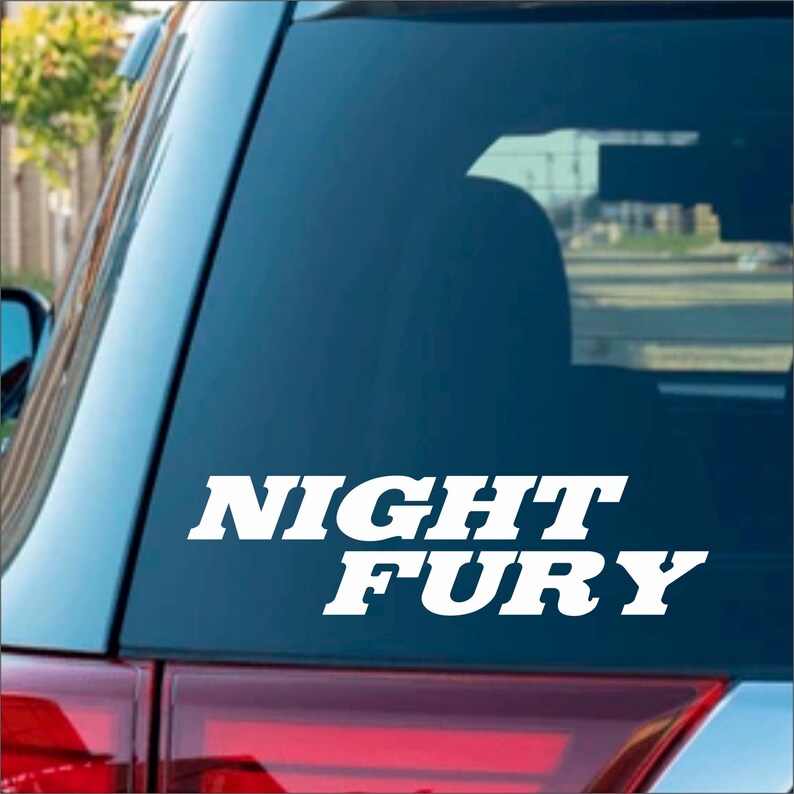 NIGHT FURY Sticker - Vinyl Decal, Car, Window, Laptop, Decal, Dragon ...