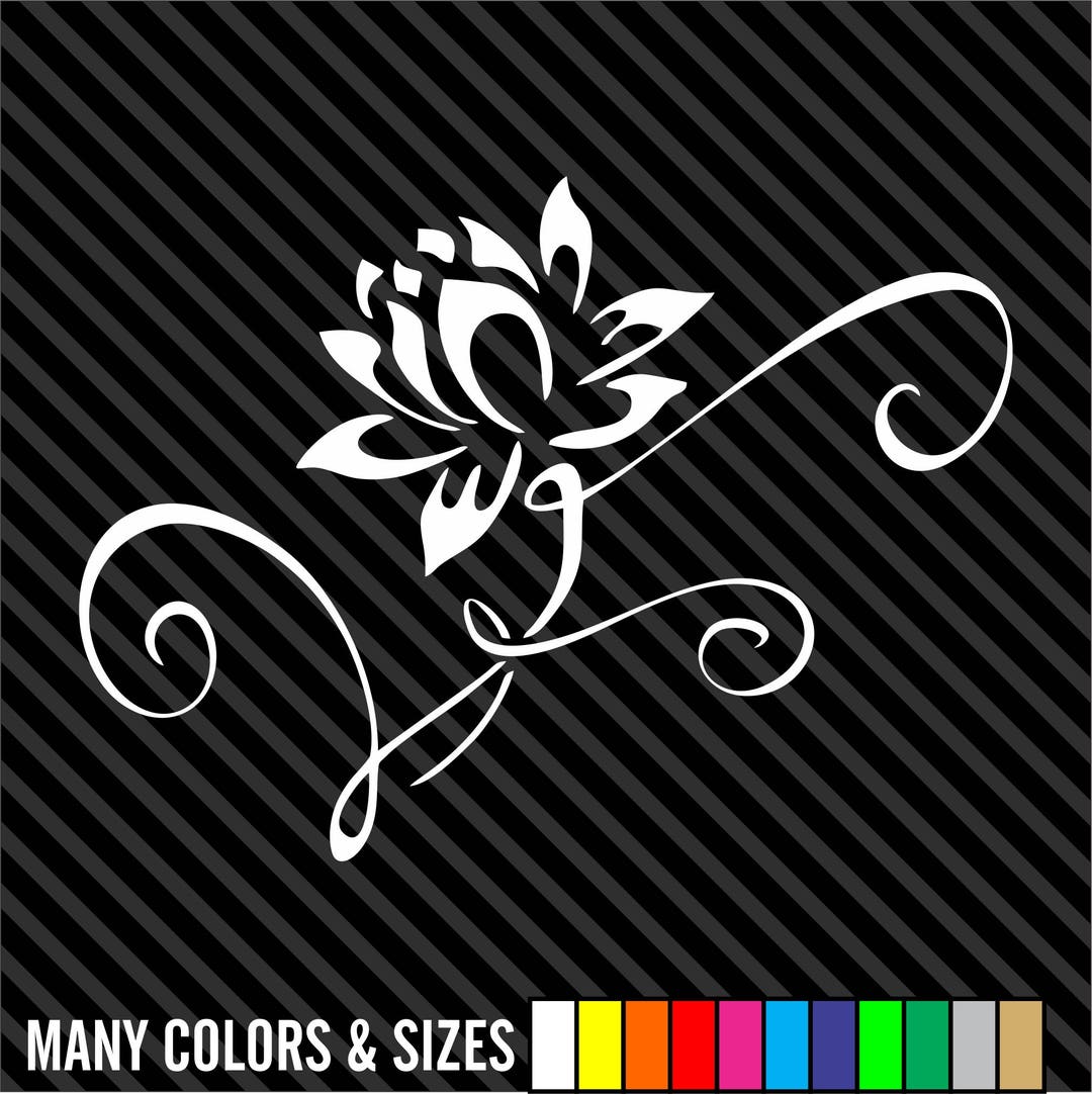 Flower Car Wall Decal Sticker Window Car Truck Decor Many Sizes and ...
