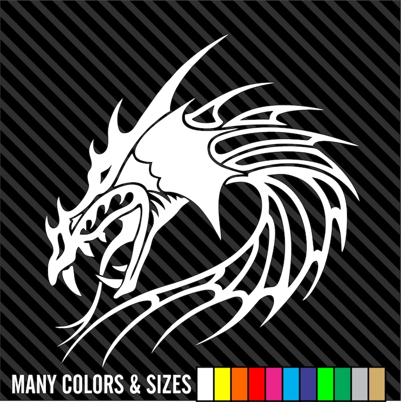 Dragon Tribal Dragons Car Decal Window Sticker / Laptop - Etsy UK
