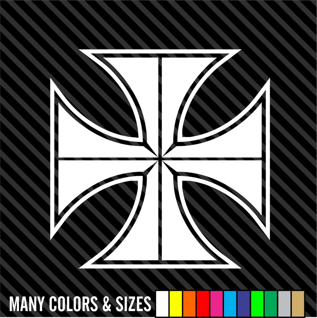 Celtic Cross Vinyl Decal Sticker Car Bumper Knights Choppers Motorcycle ...