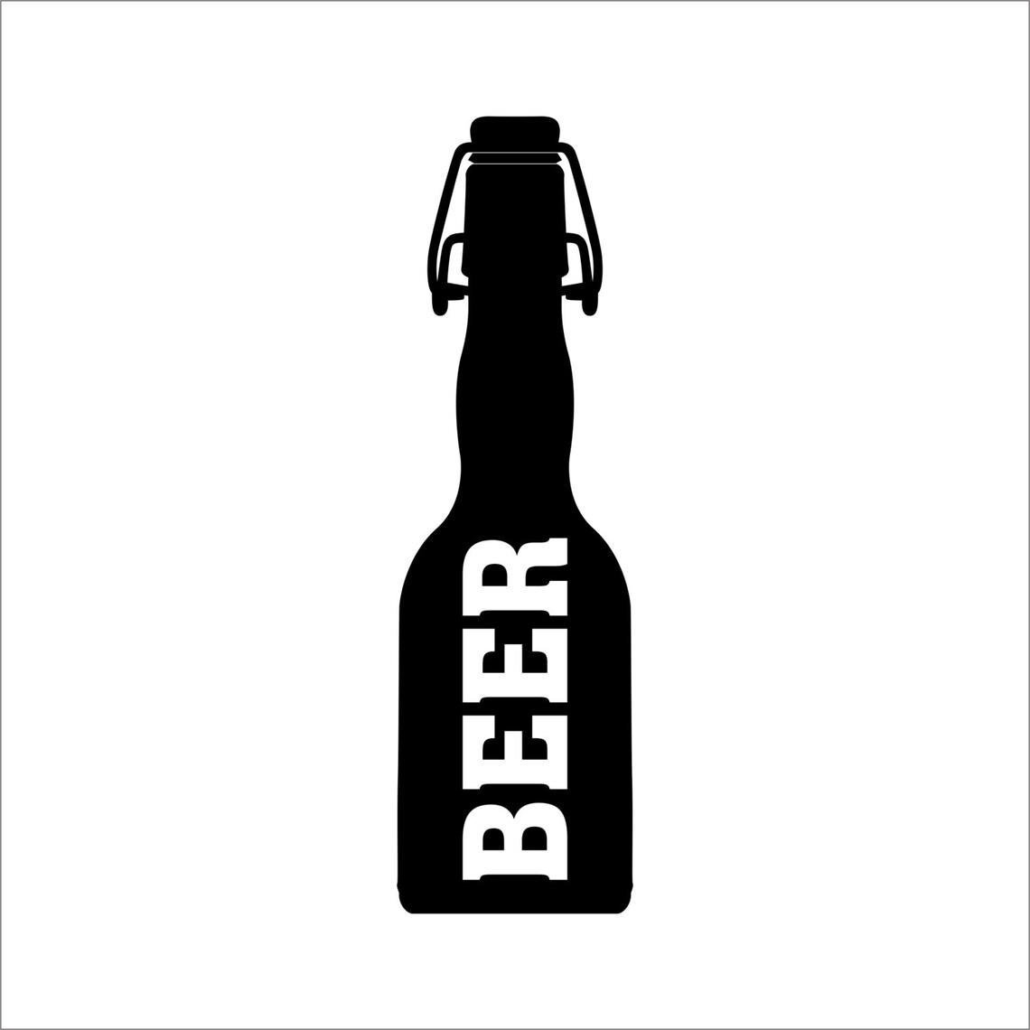 BEER BOTTLE Decal Sticker Car Decal Laptop Decal / Choose Size - Etsy